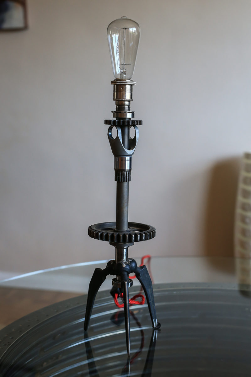 Xitable - Hip Lamp - up-cycled from automotive parts